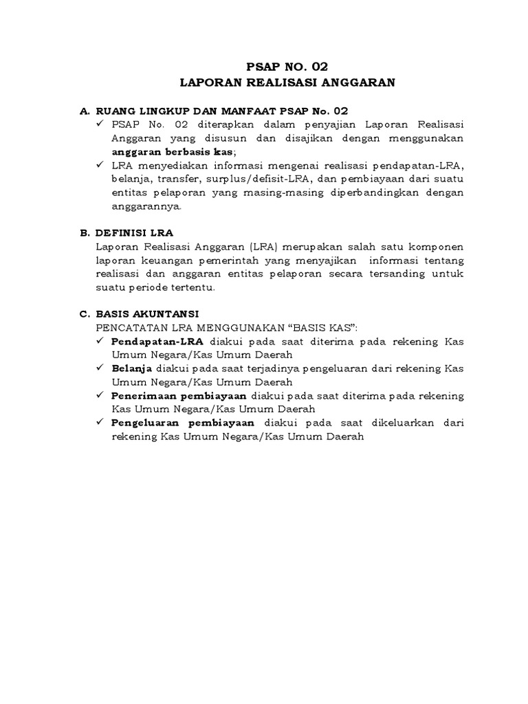 PSAP NO 2 Akuntansi Sektor Publik | PDF | Bisnis | Pengelolaan Keuangan & Uang