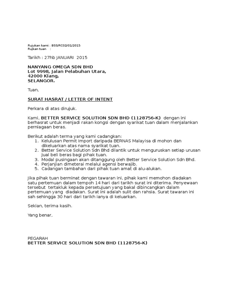 Contoh Surat Ap | PDF