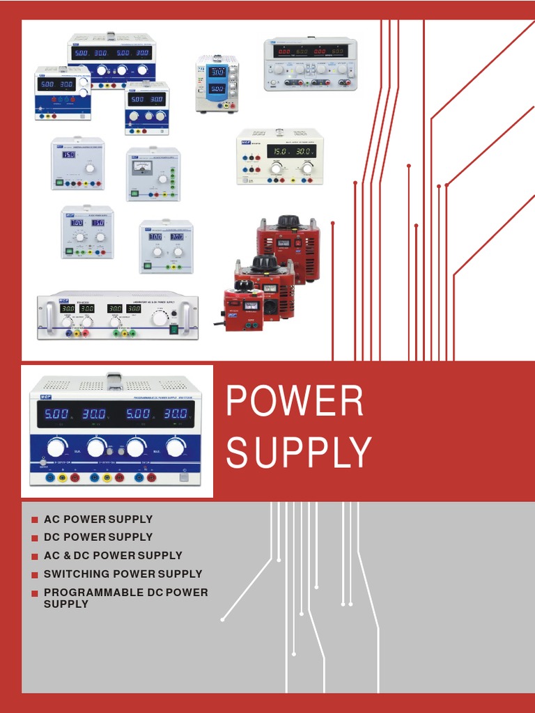 AC & DC Power Supply Overview | PDF | Power Supply | Rectifier