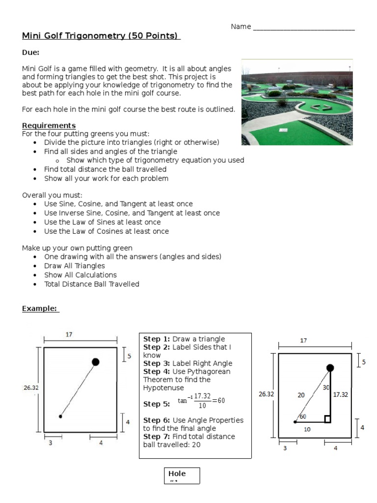 Trigonometry for Mini Golf Fans | PDF | Home & Garden | Art
