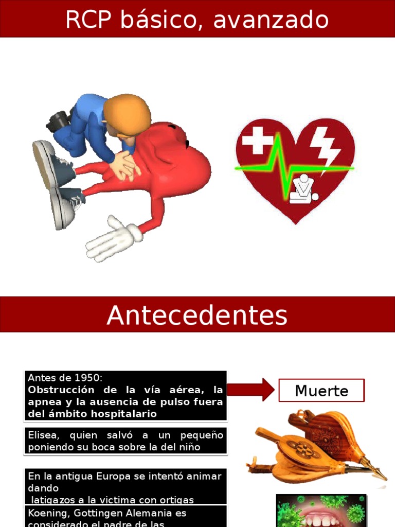 Presentación RCP Básico y Avanzado | PDF | Reanimación cardiopulmonar ...