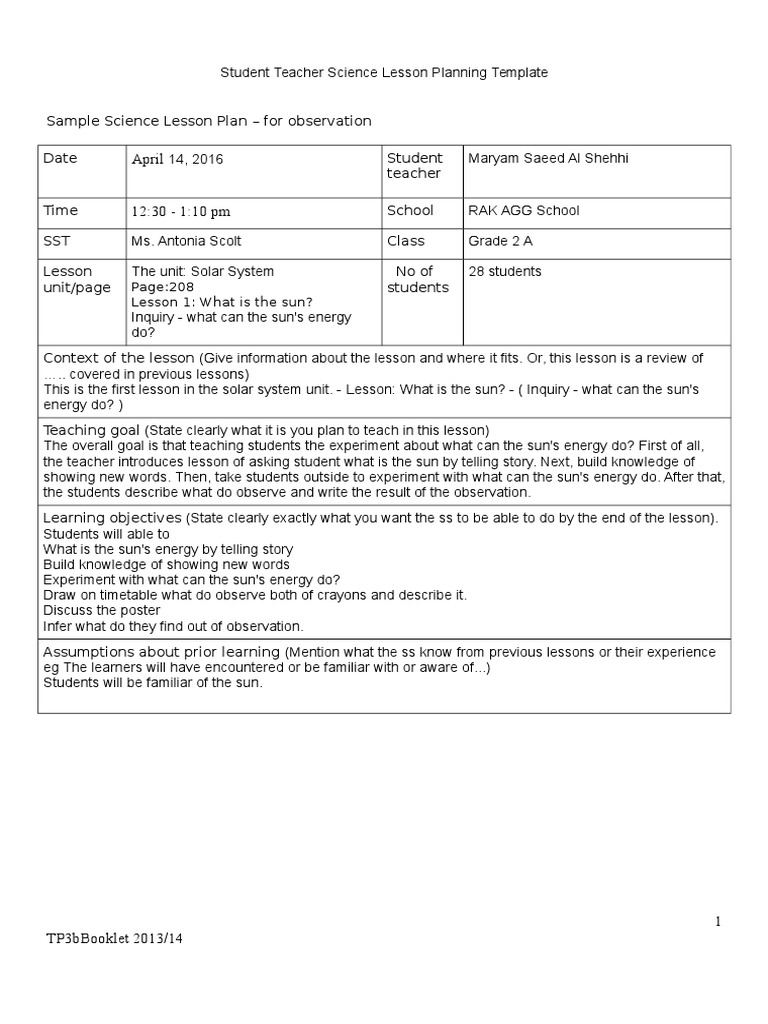 Lesson 6 Inquiry - What Can The Suns Energy Do | PDF | Educational ...