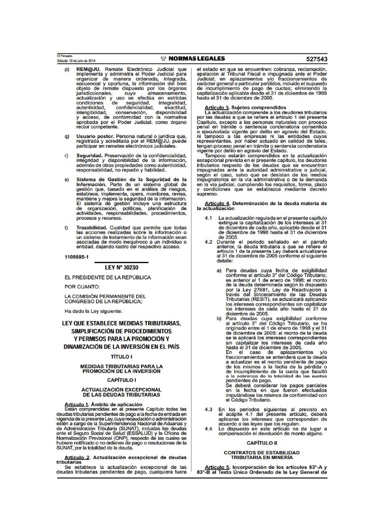 Ley30230 Defensa Posesoria Extrajudicial Articulo 920 Codigo Civil PDF ... Ley30230 Defensa Posesoria Extrajudicial Articulo 920 Codigo Civil PDF ...