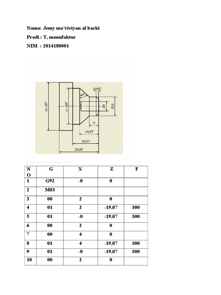 CNC Programming Data for Manufacturing | PDF | Technology & Engineering
