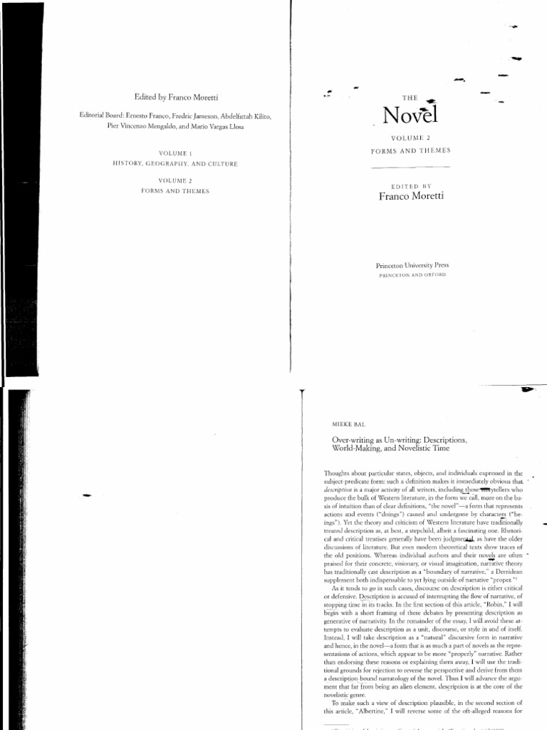 Mieke Bal Over Writing As Un Writing Descriptions World Making and ...