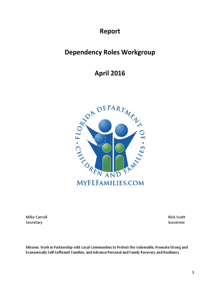Florida DCF Dependency Roles Report | PDF | Child Protective Services ...