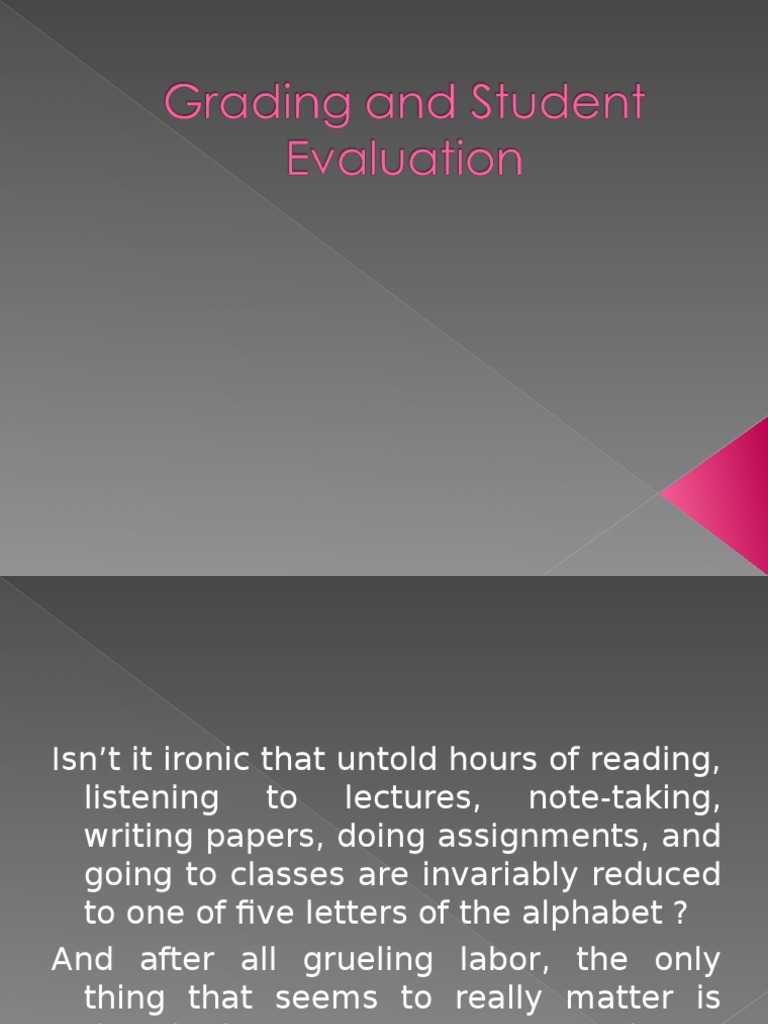 Grading Philosophy and Assessment Methods | PDF | Test (Assessment ...