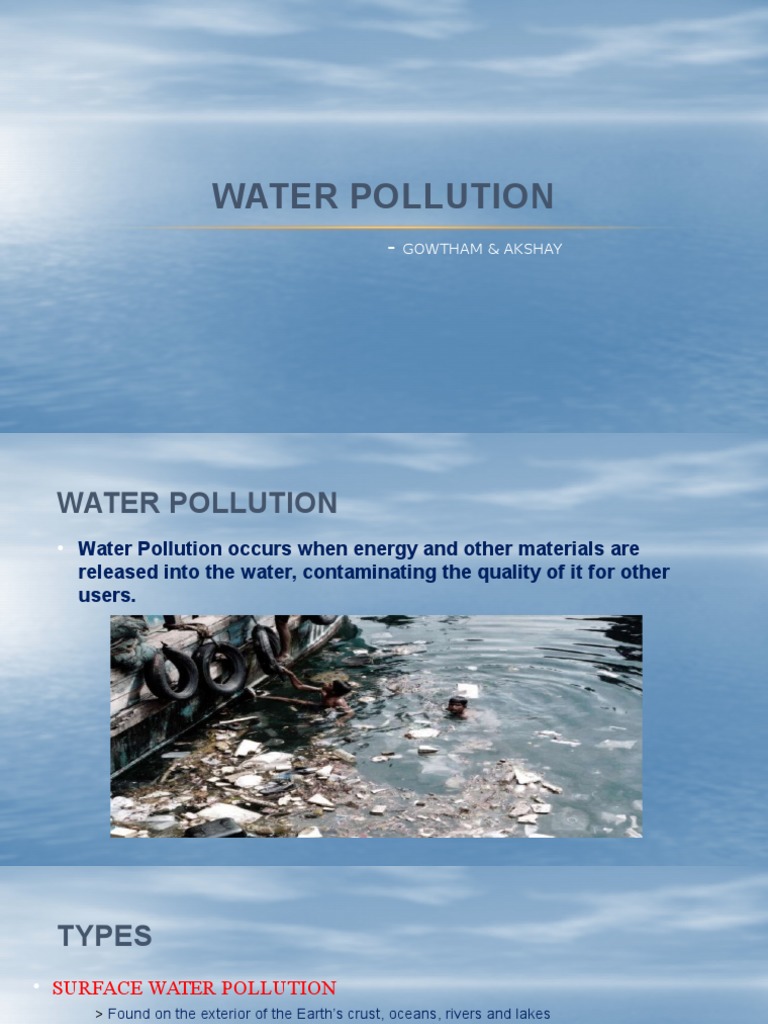 Understanding Water Pollution Types | PDF | Home & Garden | Science ...