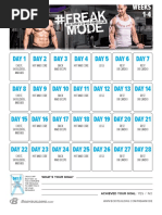 True Muscle Calendar | PDF | Body Shape | Determinants Of Health