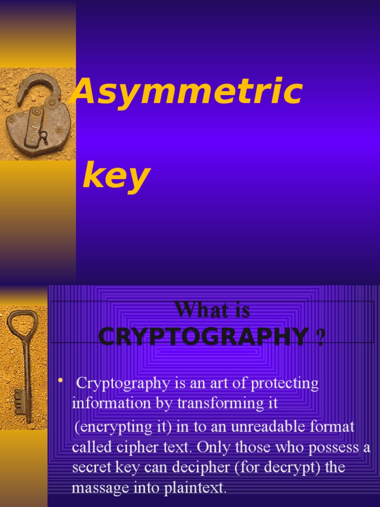 Asymmetric Key | PDF