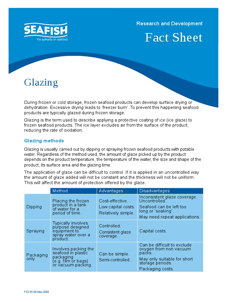Fish Glazing | PDF | Ice | Industrial Processes