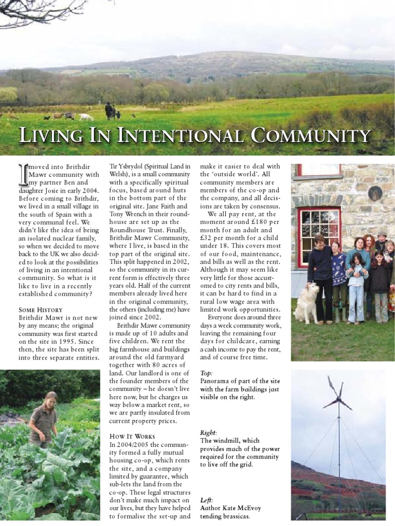 Living in Intentional Community | PDF