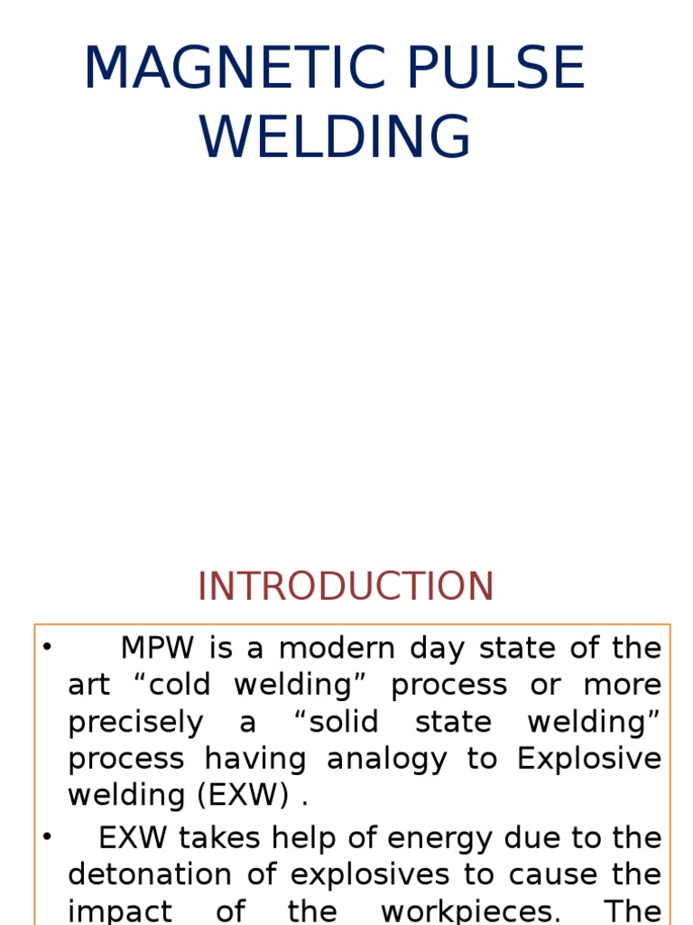 Magnetic Pulse Welding | PDF | Welding | Construction