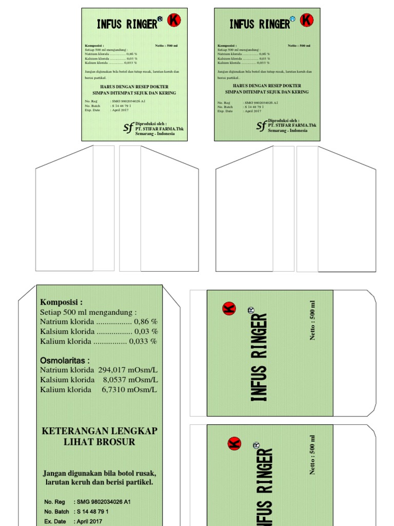 Infus Ringer Kemasan Mull DKK | PDF | Griya & Taman | Kesehatan Holistik