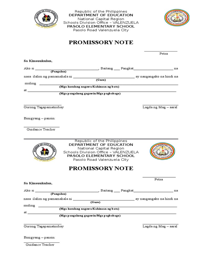 Guidance Promissory Note | PDF