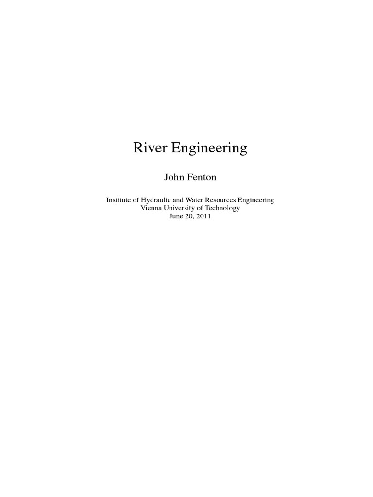 River Engineering PDF | PDF
