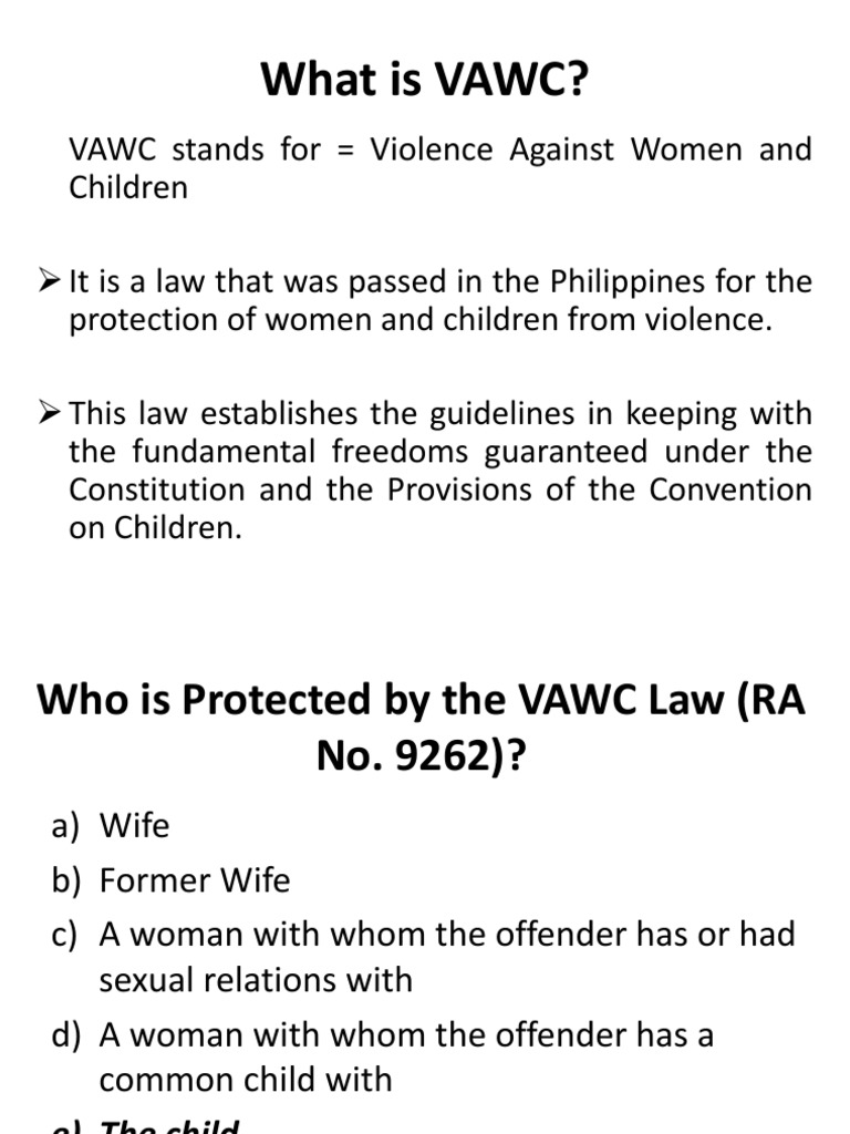 Simplified VAWC | Download Free PDF | Restraining Order | Victimology