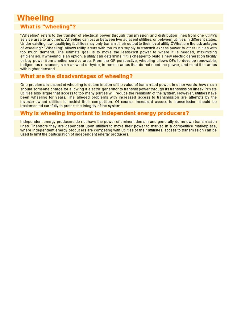 Wheeling | PDF | Technology & Engineering