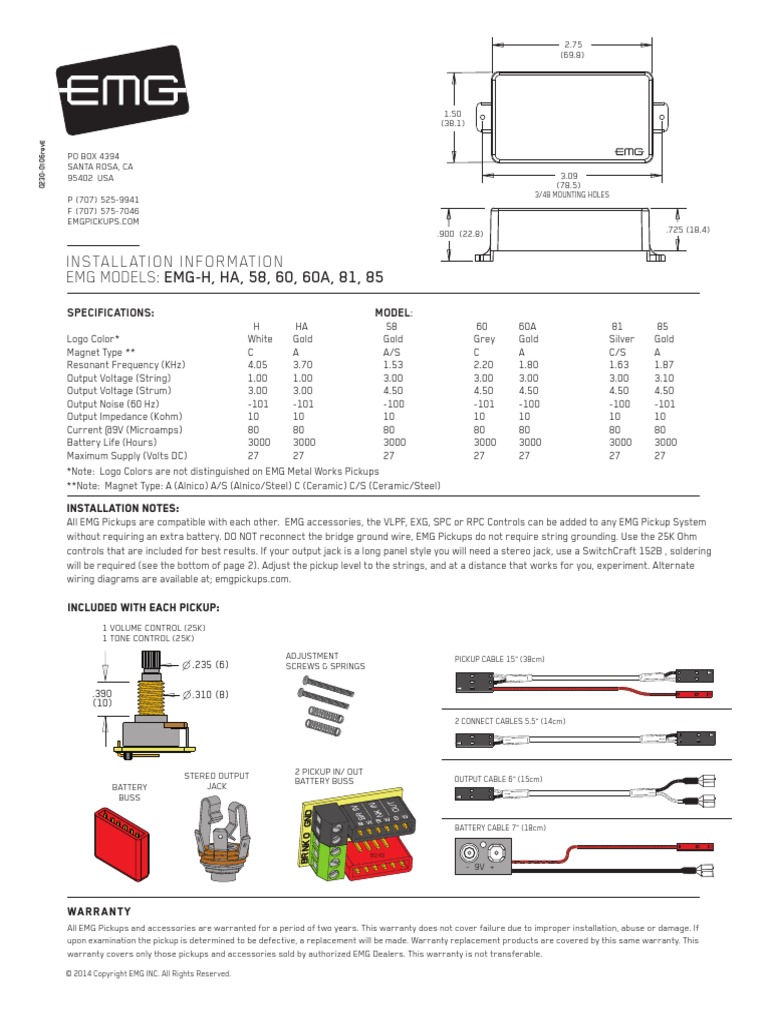 EMG Wiring | Download Free PDF | Electrical Connector | Electricity