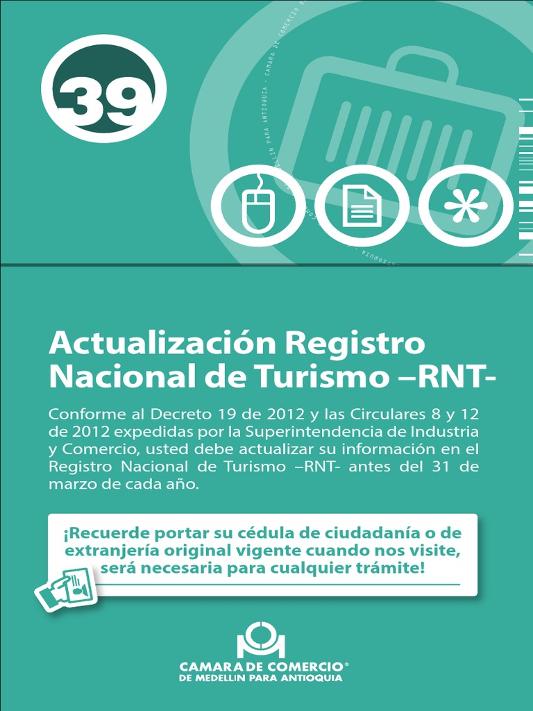Guía 39. Actualización Registro Nacional de Turismo | PDF | Contraseña ...
