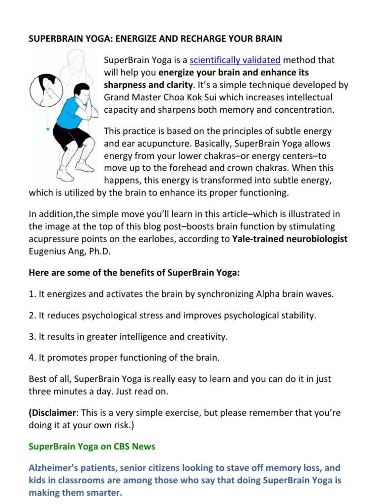 Super Brain Yoga | PDF | Memory | Neuropsychology