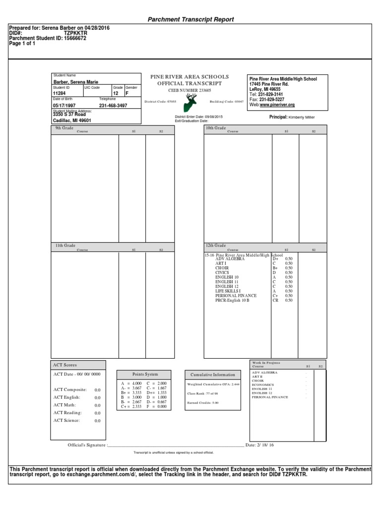 Barber Transcript | PDF | Career & Growth | Social Science