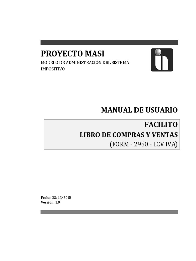 MU - FACILITO Form 2950 LCV IVA Ver 1.0 PDF | PDF | Factura | Microsoft ...