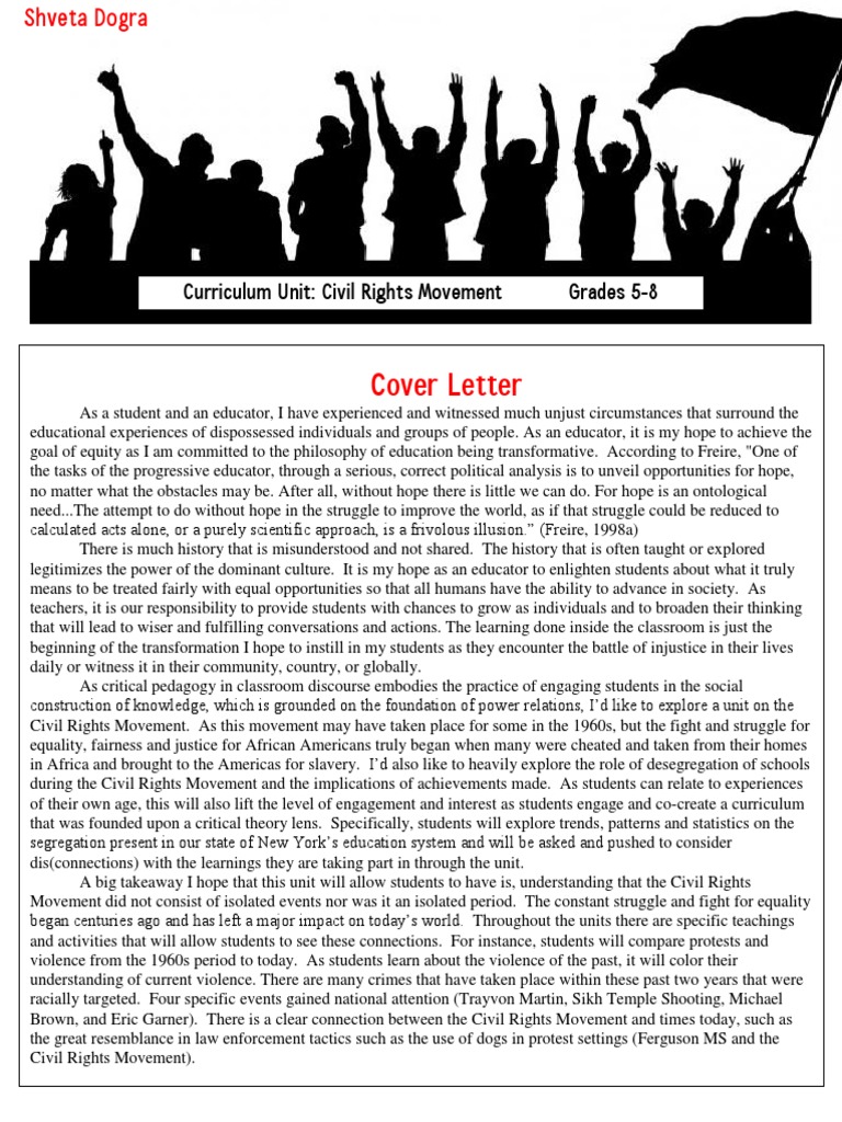 Civil Rights Movement Curriculum Unit | PDF | African American Civil ...