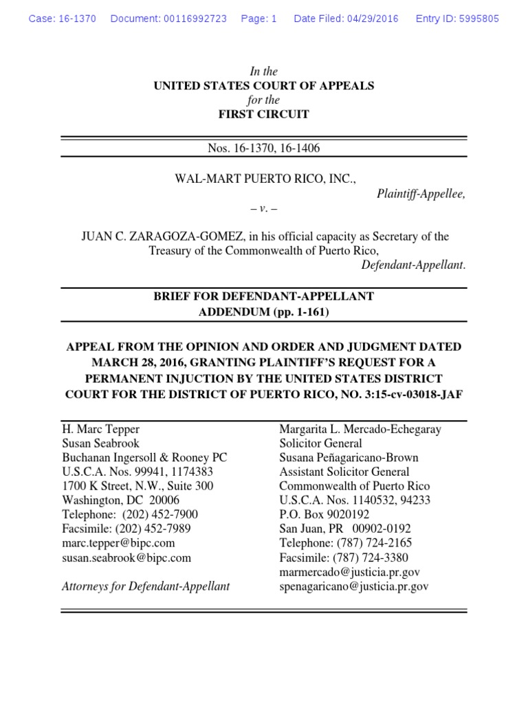 FILED 04 29 2016 - Brief For Defendant-Appellant With Addendum | PDF ...