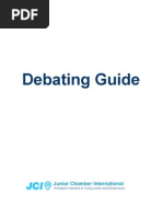 (WSC) Team Debate Guide | PDF | Immigration | English Language