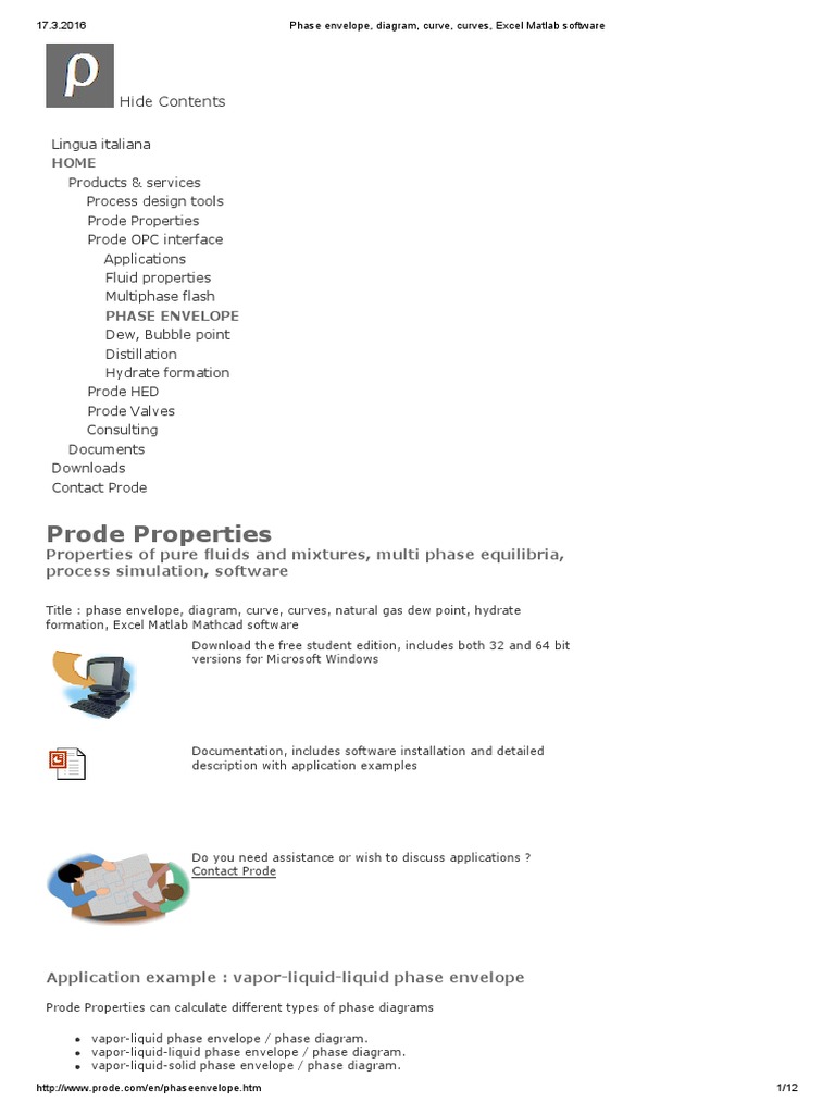 Phase Envelope, Diagram, Curve, Curves, Excel Matlab Software | PDF ...