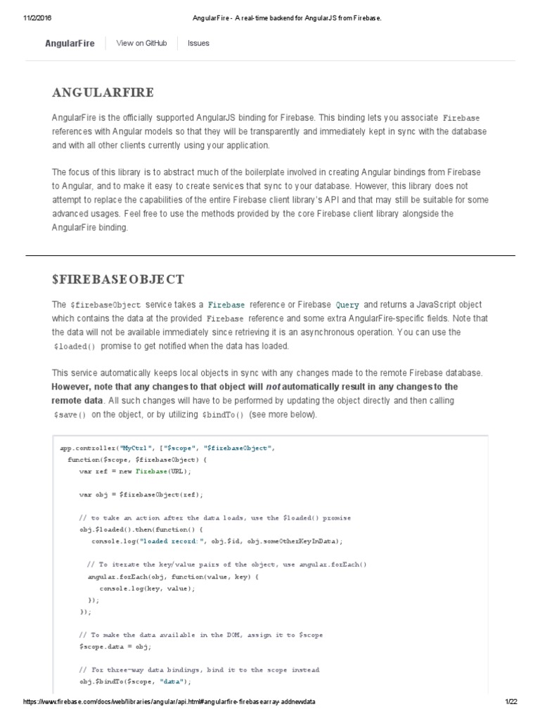Angularfire A Real Time Backend For Angularjs From Firebase Pdf Angular Js Password