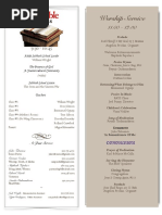 Sabbath School Program | PDF