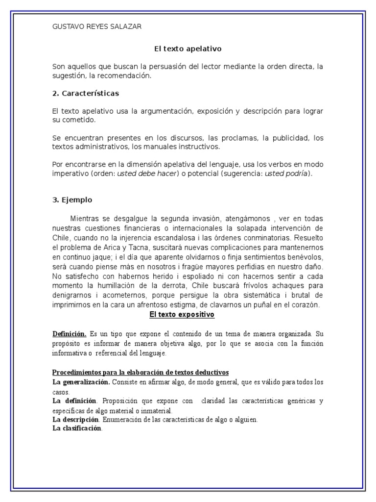 El Texto Apelativo | PDF | Lengua española | Alma