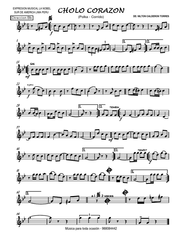 Cholo Corazón Polka | PDF | Deportes | Ocio