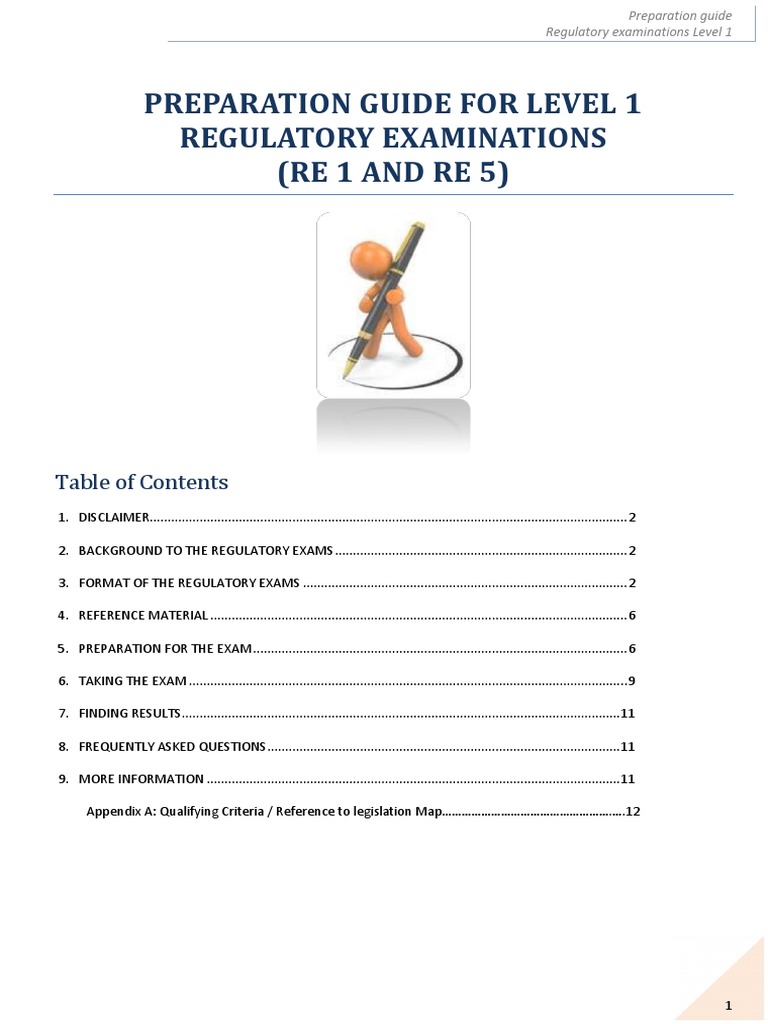 RE1 and RE5 Preparation Document-Final Document Updated | PDF ...