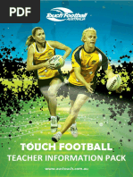 Touch Football Referee Signals Guide | PDF | Touchdown | Hand