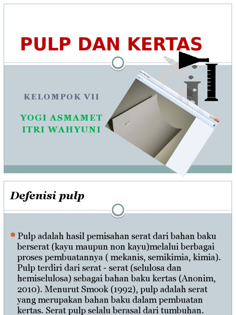 Pulp Dan Kertas | PDF | Griya & Taman | Sains & Matematika
