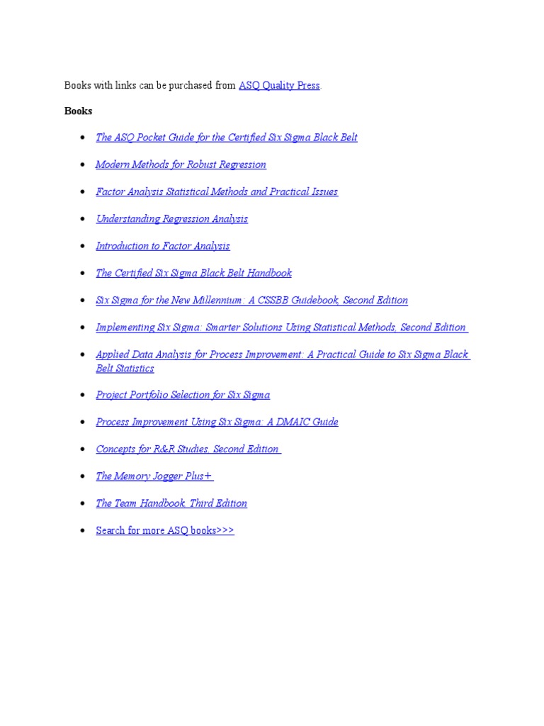 Book For CSSBB | PDF