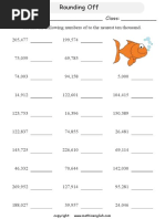 Rounding Practice Sheet - Answer Key | PDF