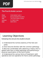 Ankle MMT | PDF | Foot | Anatomical Terms Of Motion