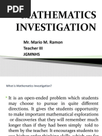 Problem Solving, Mathematical Investigation and Modeling: Learning Guide | PDF | Triangle | Area