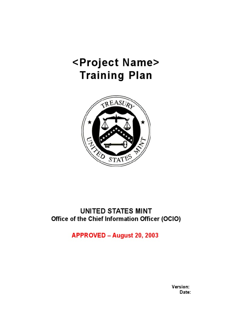 Training Plan Template | PDF | Data Analysis | Survey Methodology