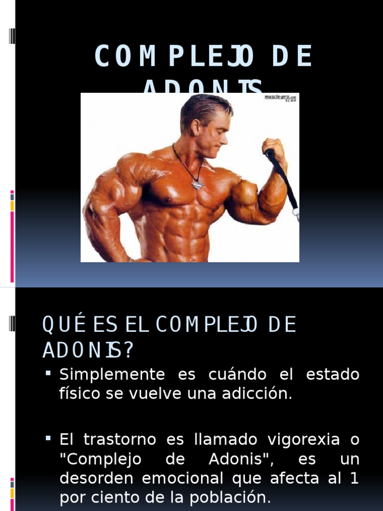 Complejo de Adonis | PDF | Anorexia nerviosa | Desorden alimenticio