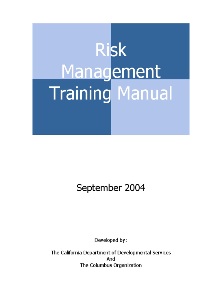 Risk Management For Training Materials PDF | PDF | Risk Management ...