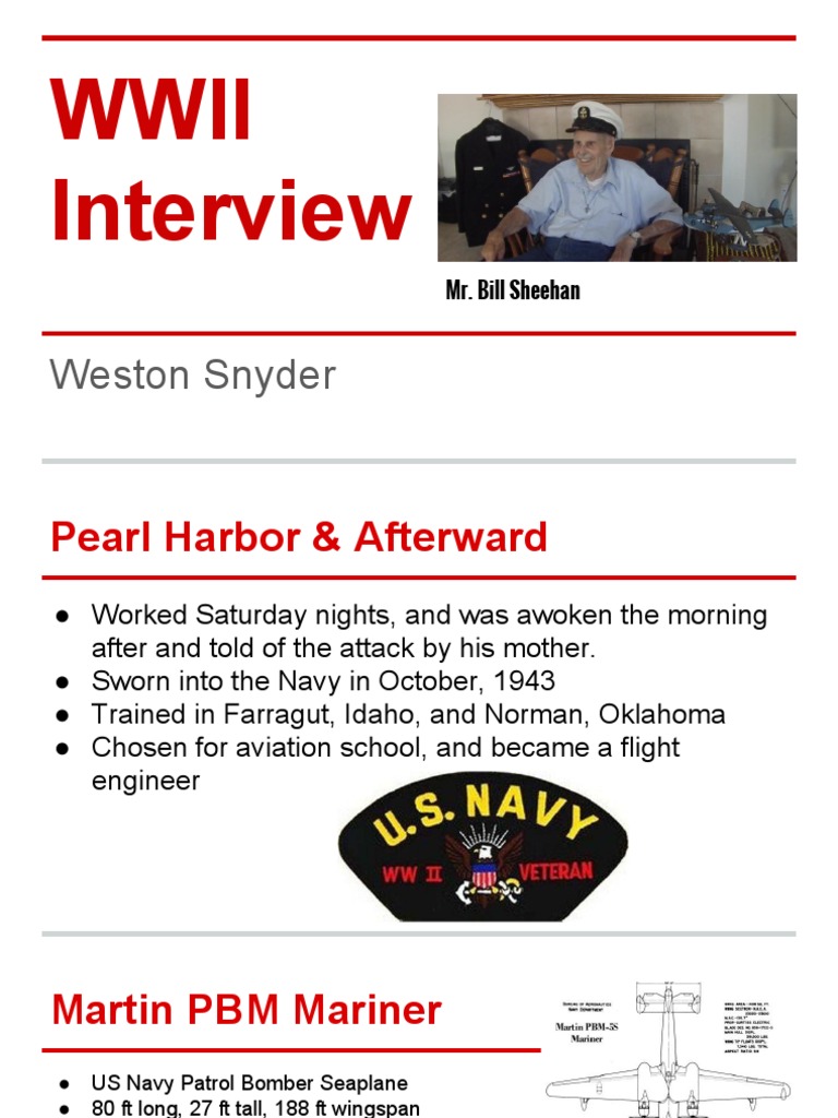 Wwii Interview Presentation | PDF