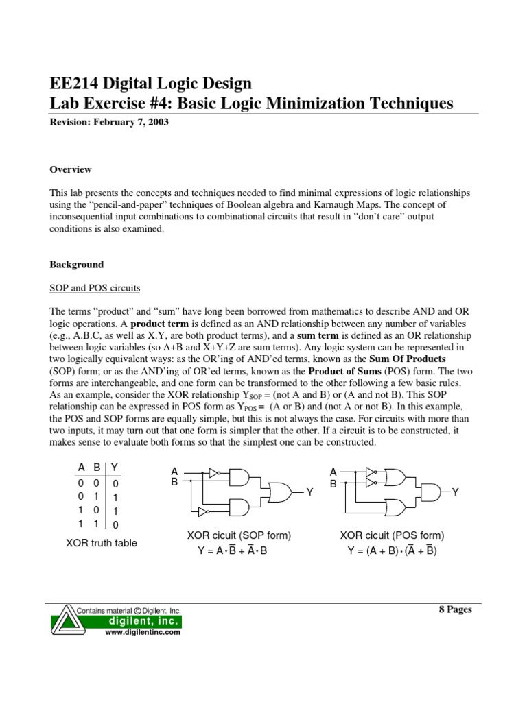 Digital Logic Design | PDF | Logic Gate | Logic