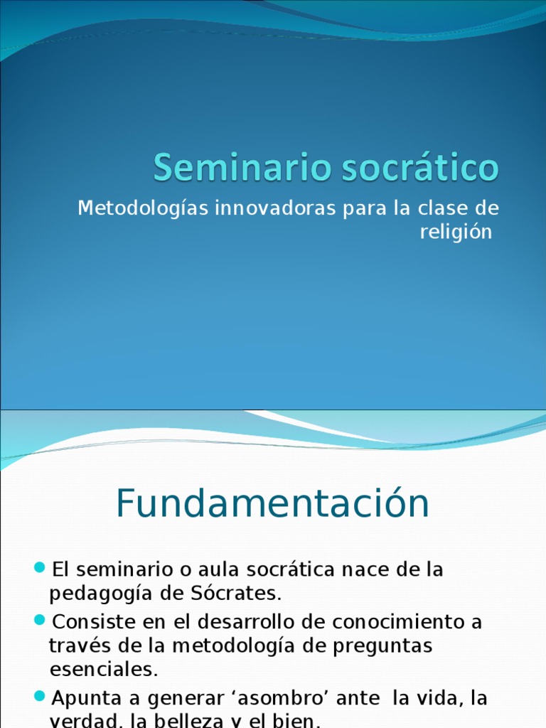 Seminario Socratico | PDF | Sócrates | Ensayos