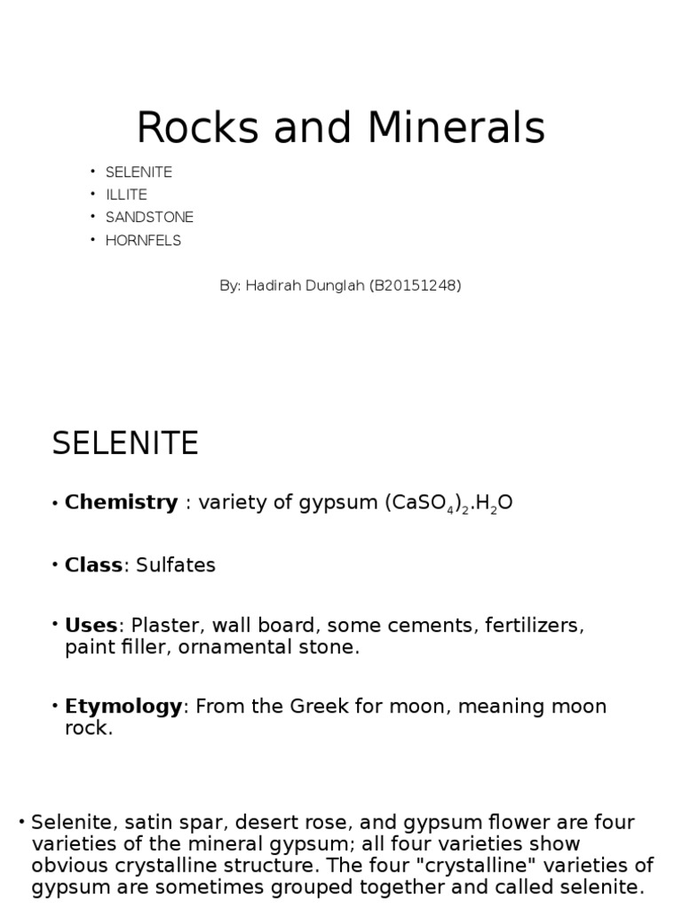 Rock and Minerals | PDF | Sandstone | Rock (Geology)