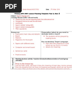 Lesson Plan - Receptive Skills | PDF | Lesson Plan | Vocabulary